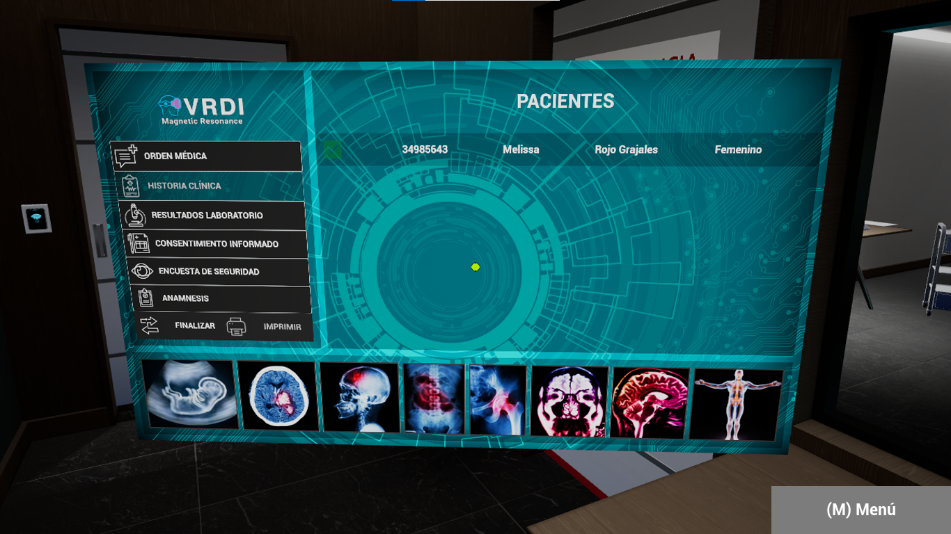 Magnetic Resonance Simulator (VRDI-MRI) – Soporte DoReality