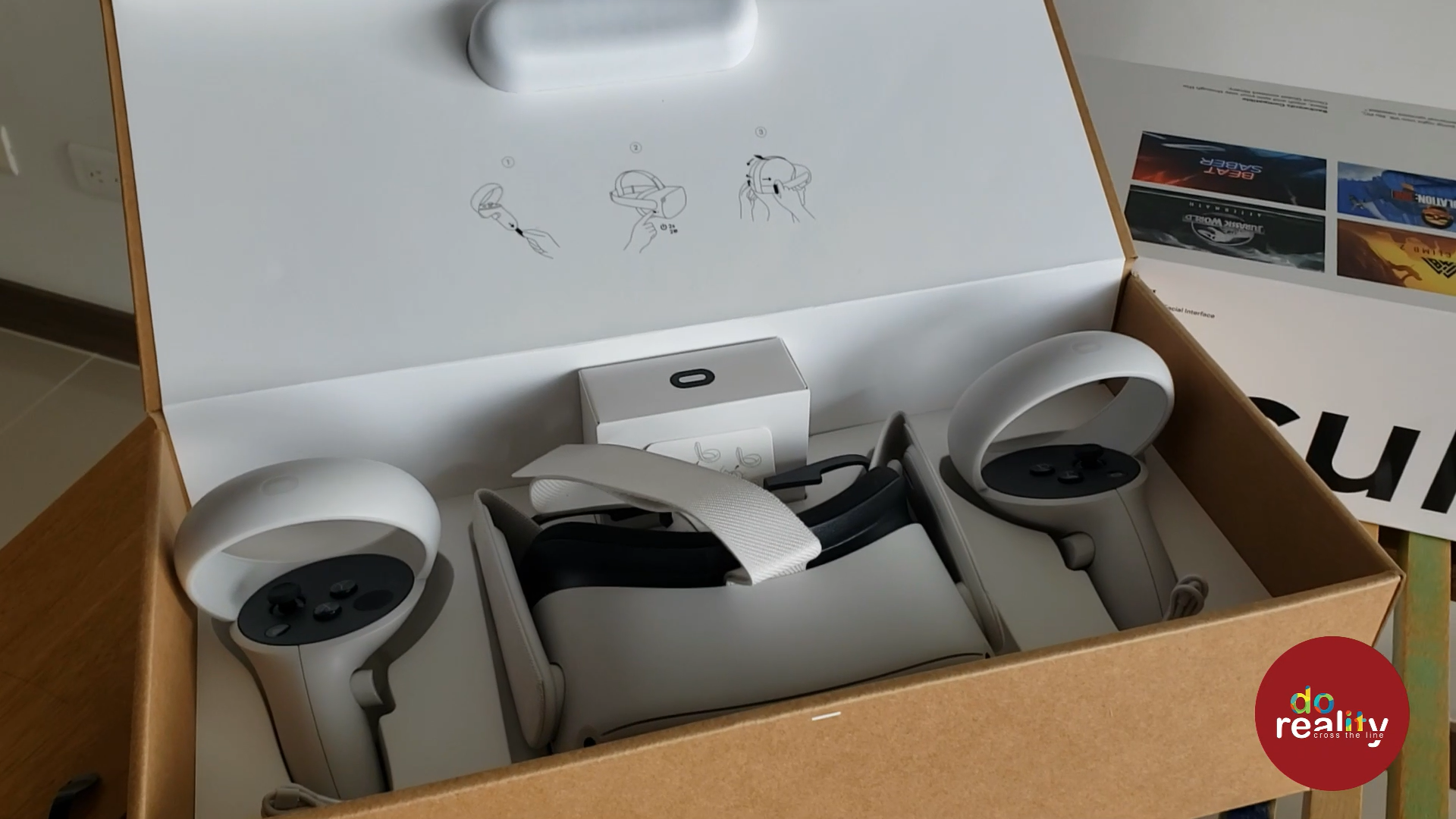 Contenido de la caja del sistema Meta Quest – Soporte DoReality